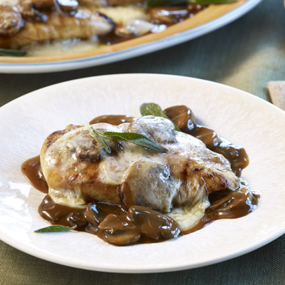 Provolone Chicken with Mushroom Gravy | U.S. Dairy