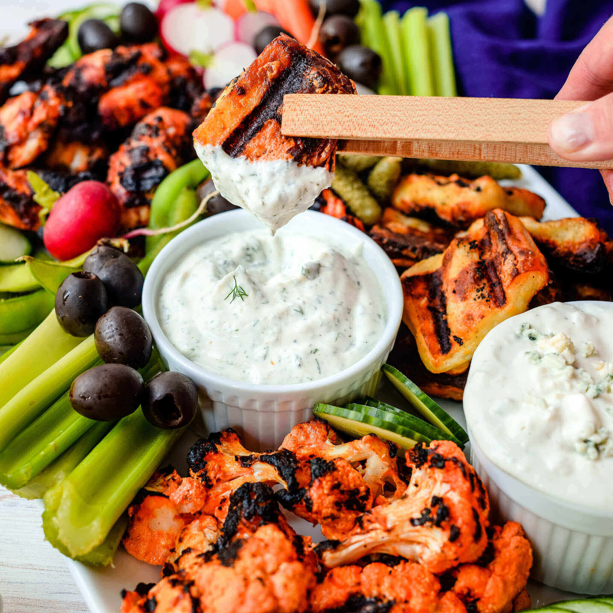 Grilled Buffalo Board | U.S. Dairy