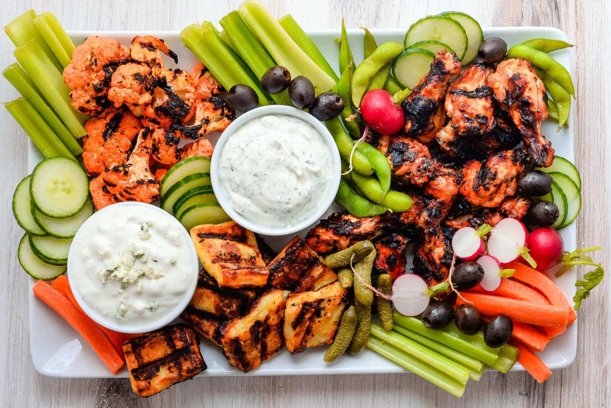 Grilled Buffalo Board | U.S. Dairy