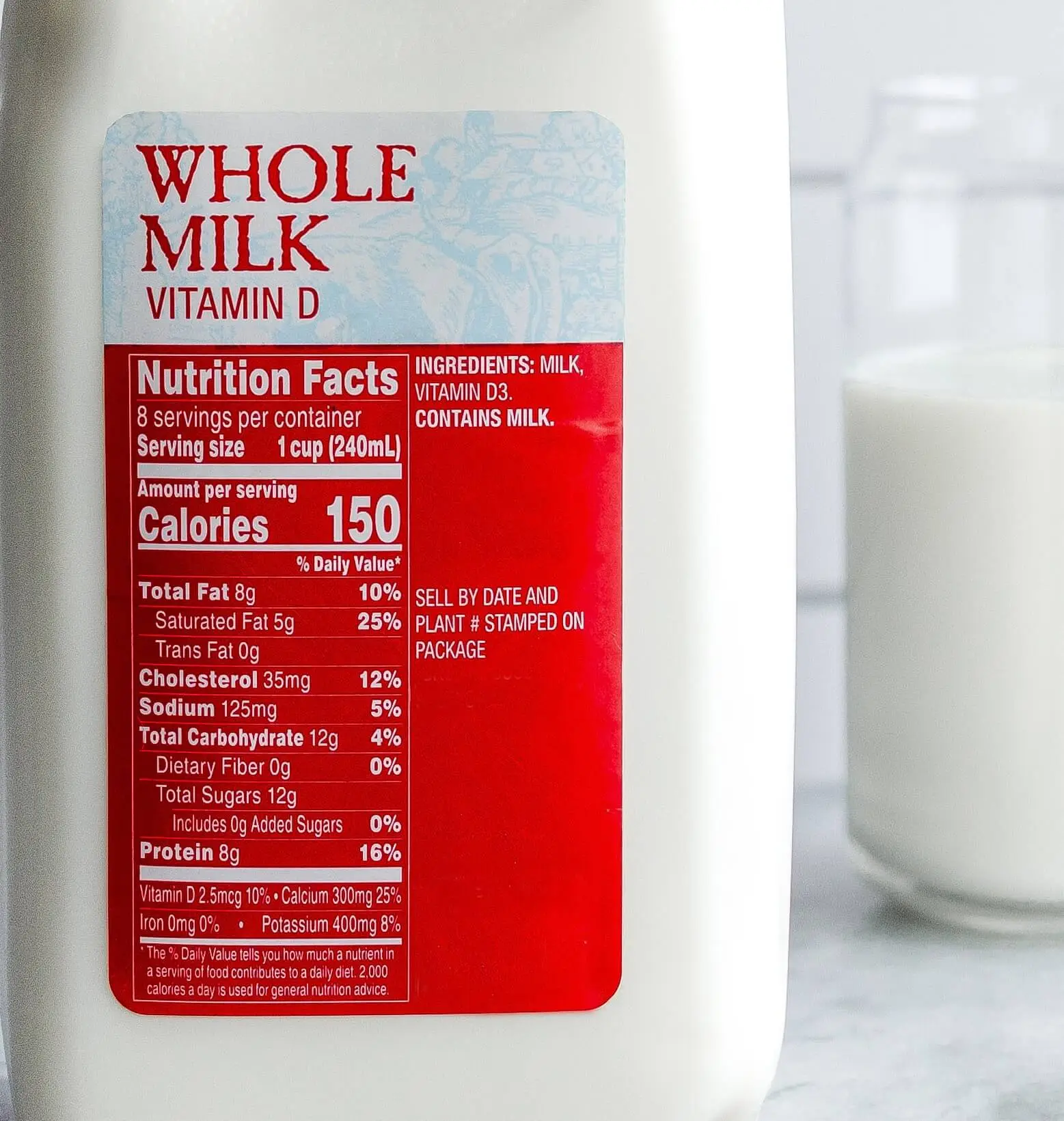 Whole Milk Nutrition, Calories & Protein Guide I U.S. Dairy | U.S. Dairy